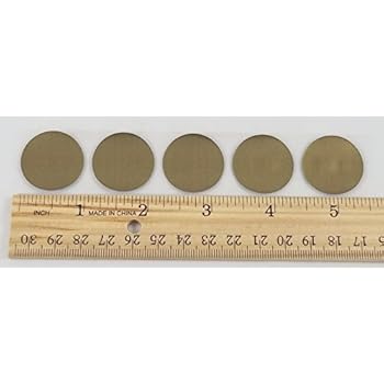 Amazon.com : Gold 1" Round (Quarter size) Circle Scratch-off Stickers ...