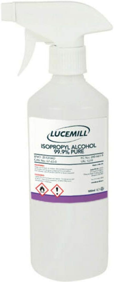 500ml (0.5L) ISOPROPYL ALCOHOL 99.9% PURE IPA ISOPROPANOL LIQUID w ...