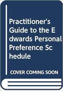 Amazon.com: Practitioner's Guide to the Edwards Personal Preference ...