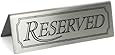 Reserved Sign | Stainless steel restaurant table signs | Reserved tent ...