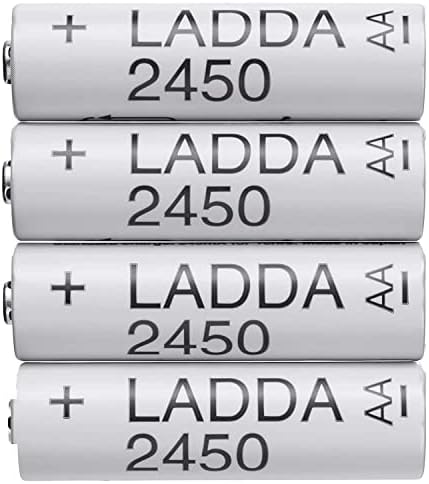 Ikea Rechargeable Battery (2450mAh, AA - 1.2V, Pack of 4) price in UAE ...