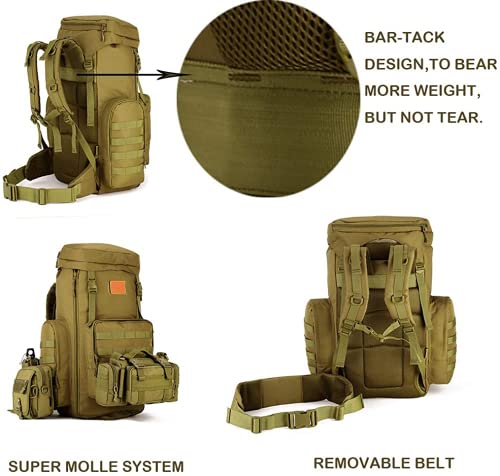 outdoor plus Extra Large Camping Backpack For Men, Hiking Backpacking ...