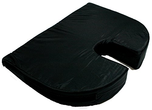 RELAXOBAK Deluxe Dual Layer Orthopedic Wedge Seat Cushion with Machine ...