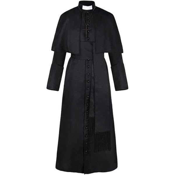 Pastor Minister Coat For Women Women's Clergy Robe - Medieval Priest ...
