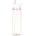 Amazon.com: GearTek Tritan Clear Water Bottle With Straw | No Markings BPA Free 24 oz Sports ...
