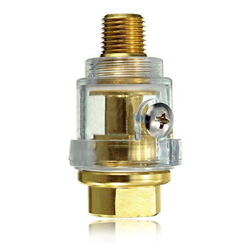 Beduan Automatic Mini In- Line Oiler, 1/4" NPT,Oil Lubricator for Air ...