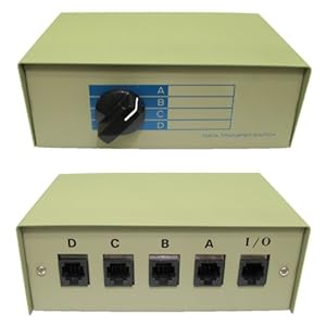 4 Way RJ45 Network Switch Box - Ethernet - LAN - Networking - Manual ...