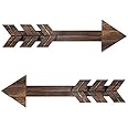 Amazon.com: N//A 2 PCS Rustic Wood Arrow Sign Wall Decor, Dark Wooden ...