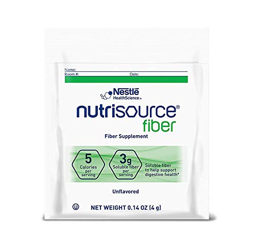 NutriSource Fiber Supplement Powder Packets, Unflavored, (0.14 oz Each ...