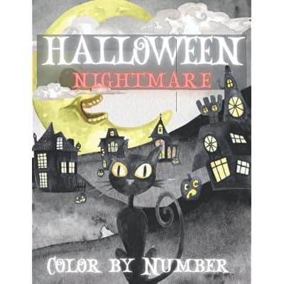 Halloween Nightmare Color by Number: Scary Art Chile | Ubuy