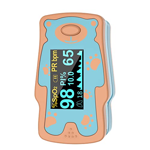 2023 Children Pulse Oximeter Fingertrip, SpO2 Blood Oxygen Saturation ...