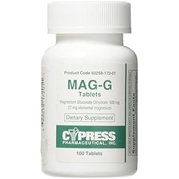 Amazon.com: Mag-G Tablets Magnesium Gluconate Dietary Supplement 100 ...