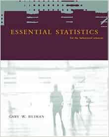 Amazon.com: Essential Statistics for the Behavioral Sciences ...