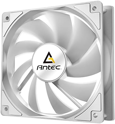 Antec PWM Computer Fans, PC Fans, White 120mm Case Fan High Performance, 4-pin PWM Connector ...