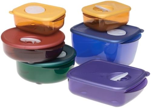 Amazon.com: Tupperware Rock'N Serve 6-Piece Set, Gemstone: Kitchen & Dining