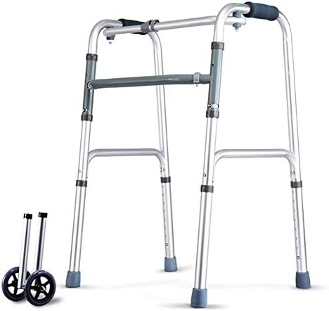 LXLA Foldable Elderly Walking Frame for Heavy Duty Tall People ...