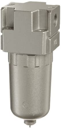 Filtro de aire comprimido SMC AF Series, elimina partículas, cuenco de metal, NPT, 127 scfm, 3/8 ...