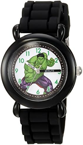 Marvel Kids' Plastic Time Teacher Analog Quartz Silicone Strap Watch ...