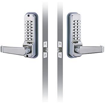 CODELOCKS CL410BB Codelock with Entry and Exit Lever, Passage, 2 3/4 ...