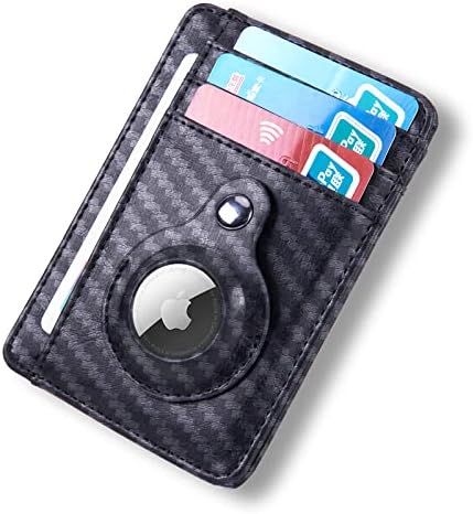 Senbos AirTag Case Wallet, Slim RFID Blocking Credit Card Holder with ...