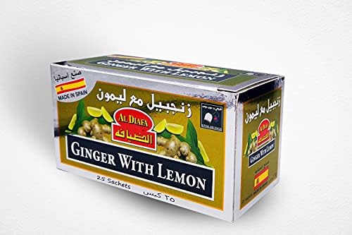 AL DIAFA Ginger with Lemon Sachets, 25 X 1.5g - Pack of 1 price in ...
