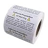 FirstZi California Proposition 65 Warning Labels - 2x1 Inch 500 Labels ...