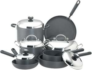 Amazon.com: Circulon Classic 13-Piece Nonstick Hard-Anodized Cookware ...