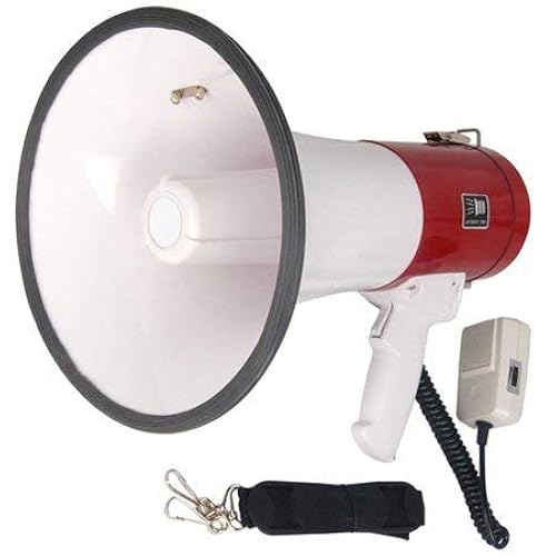 EX ELECTRONIX EXPRESS Rechargeable 50 Watt Loud Megaphone with Siren ...