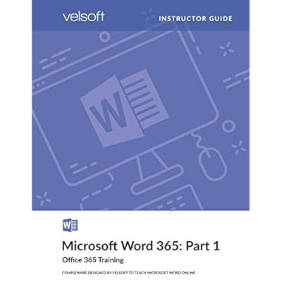Microsoft 365 Word Instructor Guide - Part 1 Nepal | Ubuy