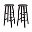 Amazon.com: Bar Stool, 29-Inch Rush Seat Walnut Finish Set of 2 ...