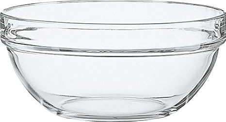 Amazon.com | Luminarc Glass 6.5 Inch Stackable Round Bowl: Mixing Bowls ...