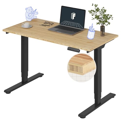 FLEXISPOT E6 Essential Dual Motor Bamboo 3 Stages Electric Standing ...