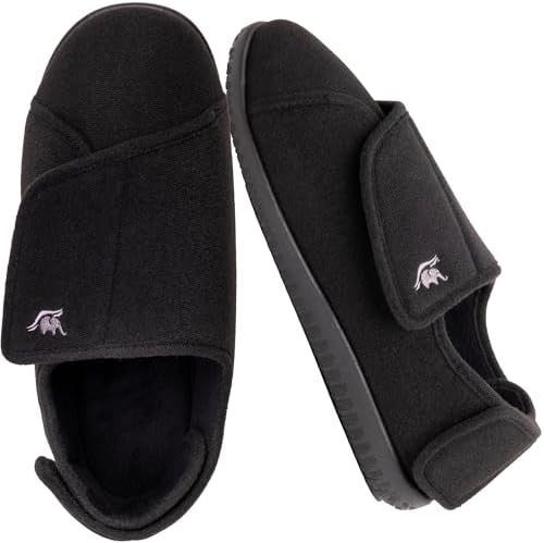 EUROPEAN SOFTEST Men's 80-D Memory Foam Diabetic Slipper with ...