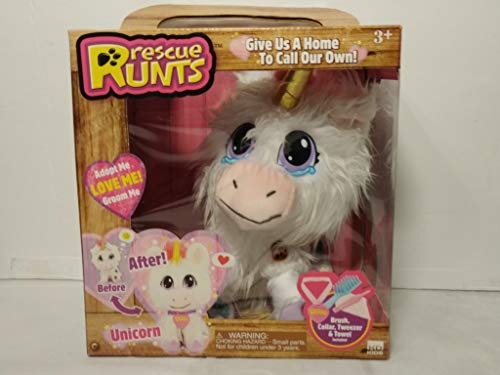 Rescue Runts KD Kids Unicorn White with Pink Mane