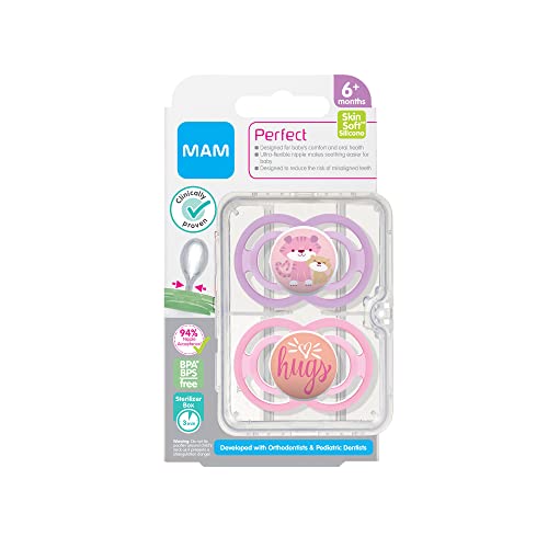 MAM Perfect Pacifiers, Orthodontic Pacifiers (1 Sterilizing Pacifier ...