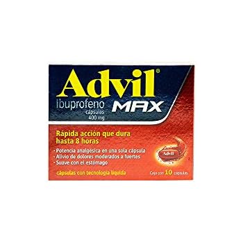 Advil Max, 10 Cápsulas Líquidas.: Amazon.com.mx: Salud, Belleza y ...