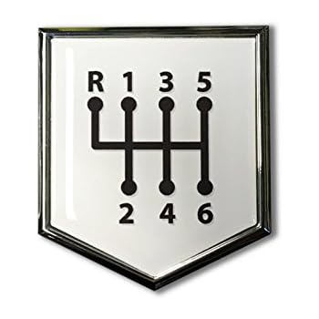 Amazon.com: Proud Store Online Manual Shift Decal 6 Speed Car Domed ...