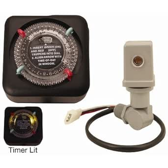 Photocell with Mechanical Timer: Wall Timer Switches: Amazon.com ...