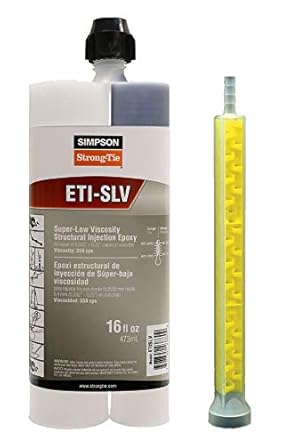 Simpson Strong-Tie ETISLV Epoxy-Tie Injection Super Low Viscosity 16 ...