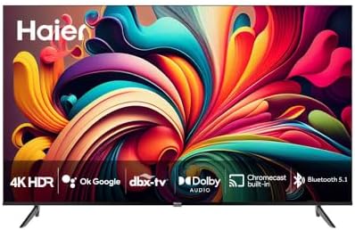 Haier 55 Inch LED TV, Smart, 4K UHD, HDR, Dolby Audio, Google TV ...
