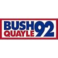 Amazon.com - Bush Quayle 92 Vintage Bumper Sticker (Former Elect ...