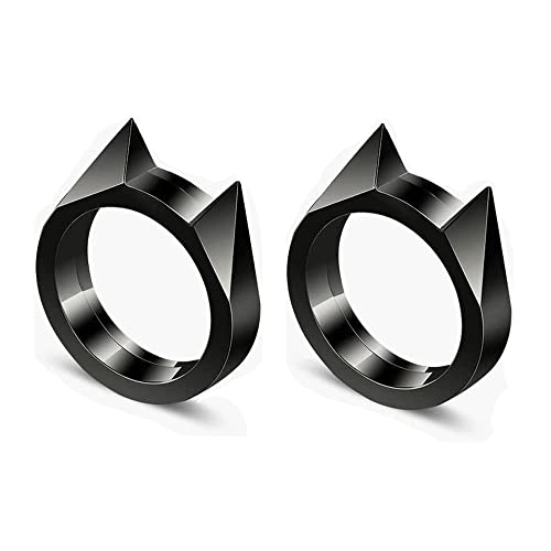 Gothic Stainless Steel Self Protection Knuckles Rings Cool Hidden Black ...