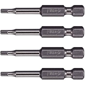 Wiha 71359 Wiha 71359 0.050 by 25mm Hex Inch Insert Bit, 2-Pack - Hex ...