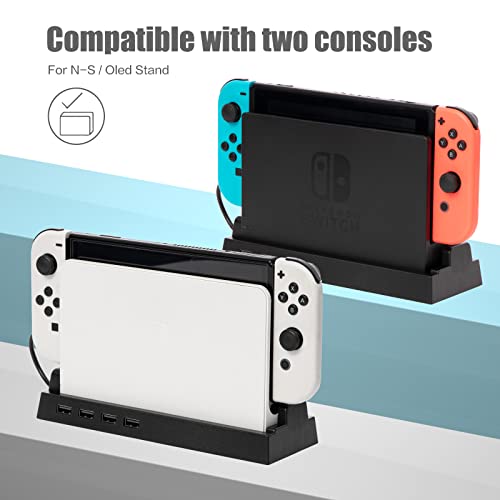 2019 Hub Dock, USB Hub for Nintendo Switch with 4 Output Ports for ...