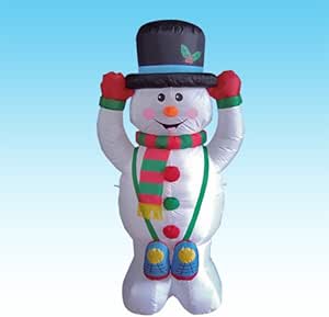 Amazon.com: 5 Foot Christmas Inflatable Snowman Yard Outdoor Decoration ...