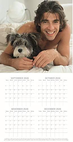 2021 Wall Calendar – Hot Guys with Cute Animals, 30.5 x 30.5 cm ...