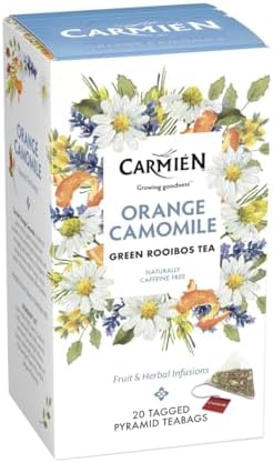 Carmién Tea Pyramid range: Orange Camomile Rooibos 20's (50g) price in ...