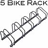 EasyGo Floor Stationary Five Bike Wheel Rack, Indoor Outdoor Bike Stand ...
