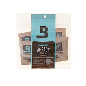 Boveda Humidipak 8 Gram (Medium) 10 Pack 2-way Humidity Control 69% RH ...