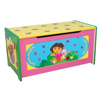 Dora the Explorer Wooden Toy Box Organizer by Delta - Epic Kids Toys
